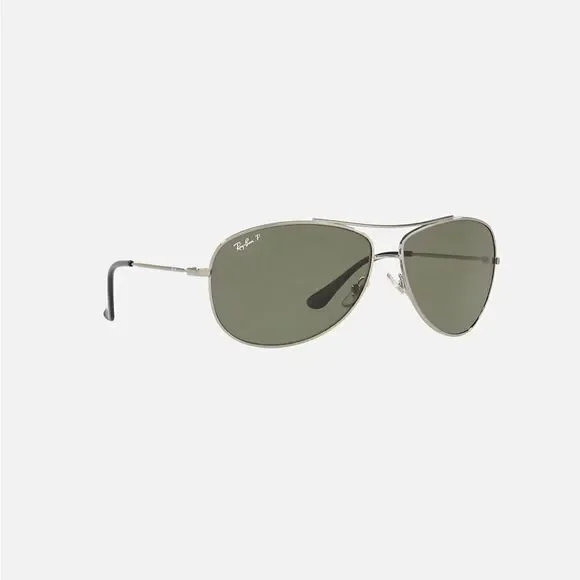 Ray Ban RB3293 Polarized Aviator Matte Gunmetal Reflective Sunglasses